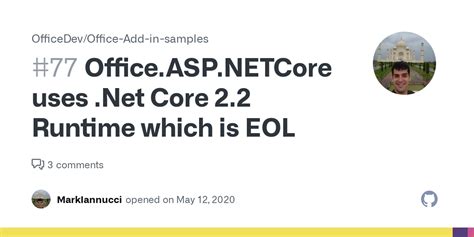 Officeaspnetcorereactaddins Uses Net Core 22 Runtime Which Is Eol