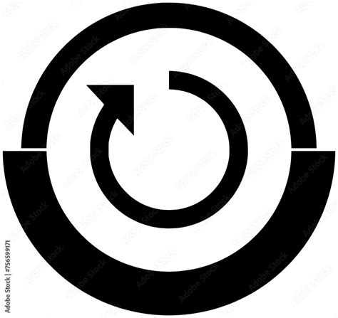 Refresh Illustration Info Silhouette Secure Logo Secret Icon Safety Outline Safe System Rotation