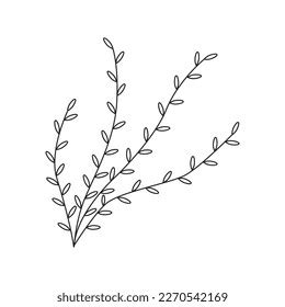 Hand Drawn Illustration Spring Tree Isolated Stock Vector Royalty Free Shutterstock