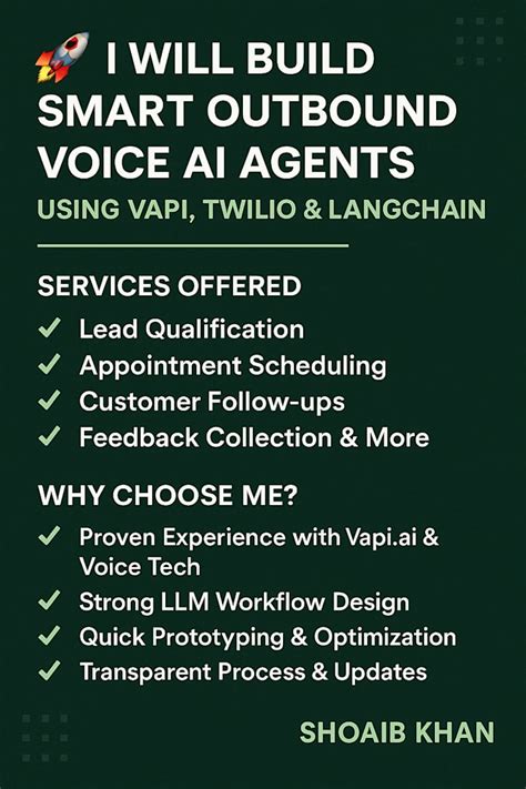 Build Smart Outbound Voice Ai Agents Using Vapi Twilio And Langchain By Digitaleguru Fiverr