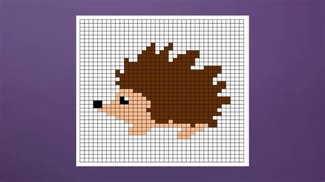 Рисунок Ёжика Пиксель Арт Маленькие рисунки по клеточкам как нарисовать ежа Pixel Art Youtube