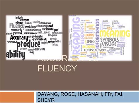 Accuracy Vs Fluency Ppt