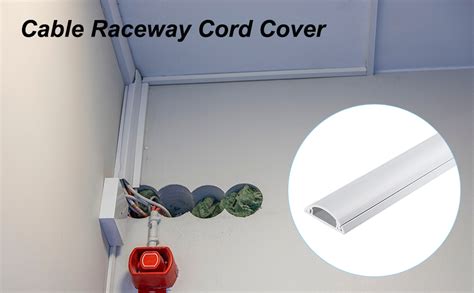 Patikil Floor Wall Cable Raceway Cord Cover 39 Lx1 Wx0 4 H