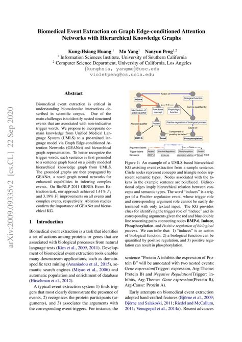 Biomedical Event Extraction On Graph Edge Conditioned Attention