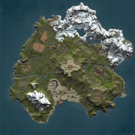 Layflat Custom Rust Map Lone Design