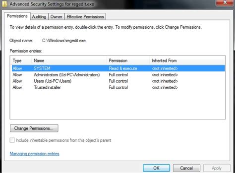 Regedit Wont Run And Grant Admin Full Control Context Menu Wont Work Page 2 Windows 7 Forums