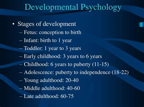 Ppt Developmental Psychology Powerpoint Presentation Free Download