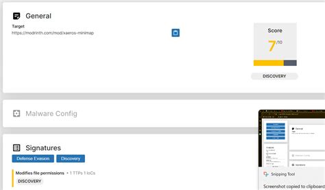 Is It Normal For For Mod Files To Modify File Permissions Website Used For Mod Is Modrinth Com