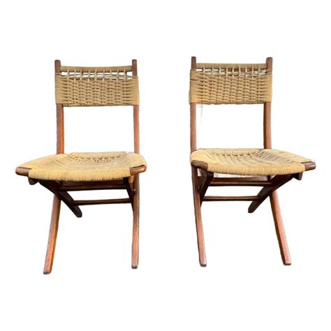 Mid 20th Century Vintage Mid Century Modern Hans Wegner Style Folding