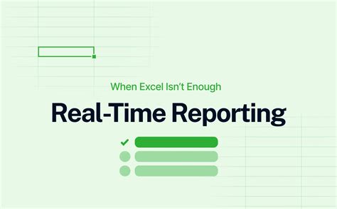 Real Time Reporting Why Excel Isnt Enough Farseer