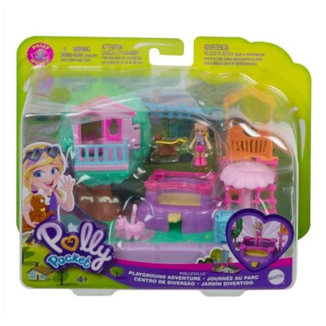 Mattel Polly Pocket Pollyville Playground Adventure Play Set Ct Kroger