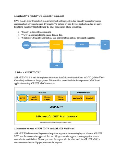 Explain Mvc Model View Controller In General Pdf Modelview