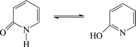 The Tautomers Of 21h Pyridone Left And 2 Hydroxypyridine Right