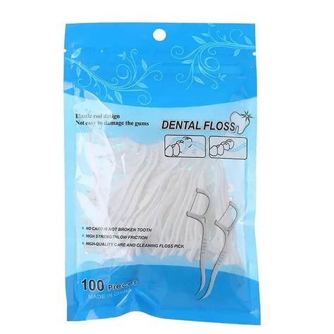 50 100 Pcs Box Floss Toothpick Set Interdental Brush Dental Floss Pick