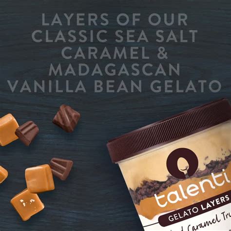 Talenti Gelato Layers Salted Caramel Truffle Frozen Desserts 114 Oz