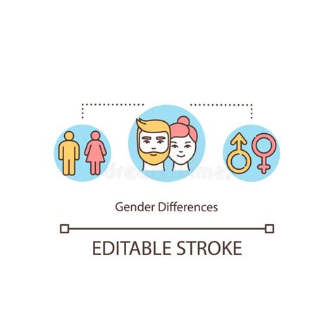 Gender Differences Icon Stock Vector Illustration Of Discrimination