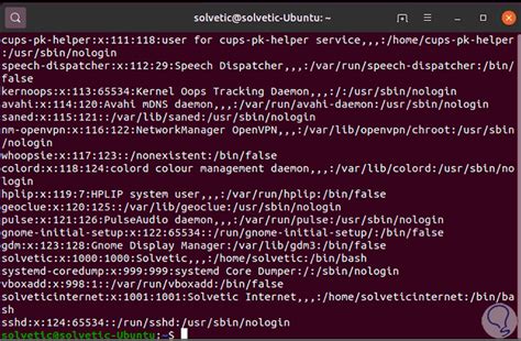 Lista Usuarios Linux Listar Usuarios En Terminal Solvetic