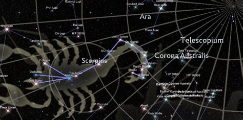 Constellation Scorpius At The Southern Sky Bushguide 101