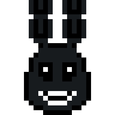 Shadow Bonnie Pixel Art Grid Pixel Art Pixel Art Pattern