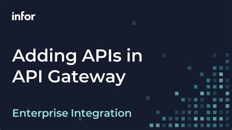 Adding Apis In The Infor Os Api Gateway Johan Van Ginderen