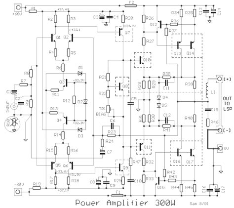300 Watts Output High Power Audio Amplifier Eeweb
