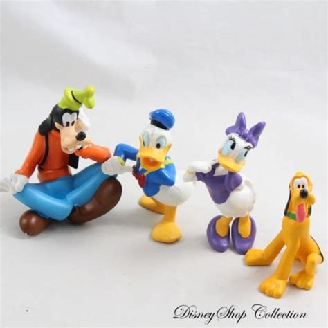 Lot De 4 Figurines Amis De Mickey Disney Store Dingo Donald Daisy E