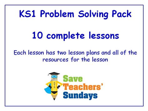 Ks1 Problem Solving Lessons Bundle Pack 10 Lessons Teaching Resources Ks1 Problem Solving Lessons Bundle Pack 10 Lessons Teaching Resources