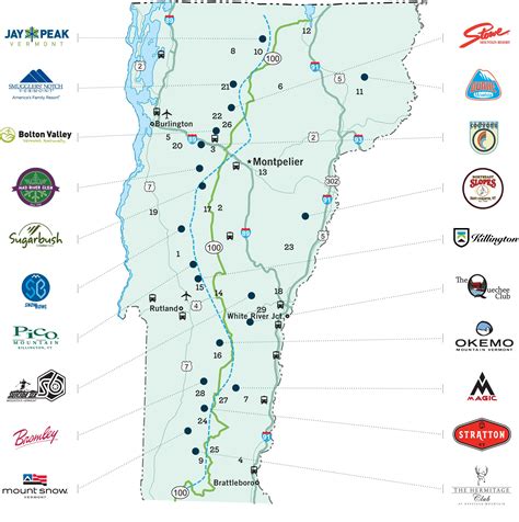 Canadian Ski Resorts Map