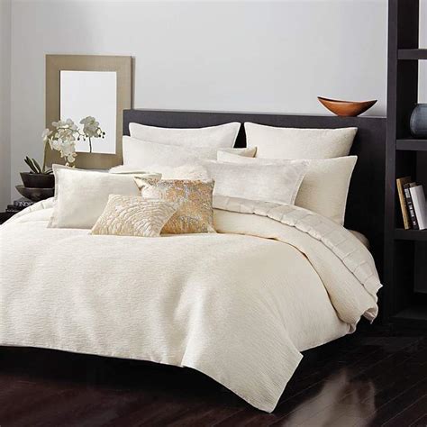Donna Karan Rhythm Ivory Duvet Cover King