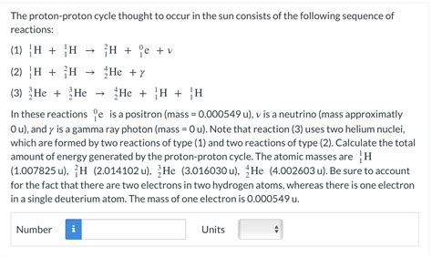 The Proton Proton Cycle Thought To Occur In The Sun