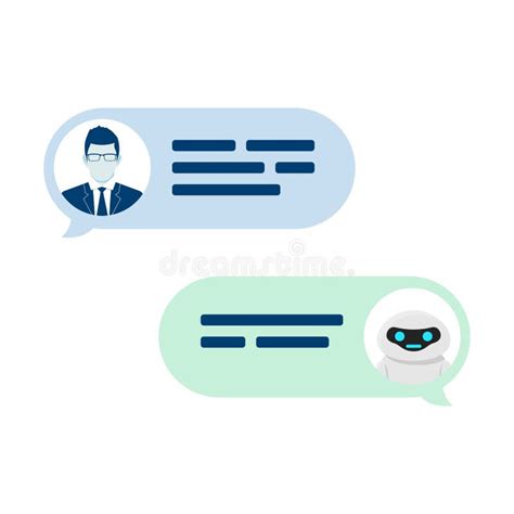 Chatbot Concept Robot Projects A Screen With Messages From Users And Leads Dialog With Them