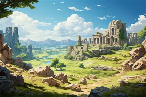 Fantasy Concept Art Avatar Monde Paysage Paysage Illustrations Dessin