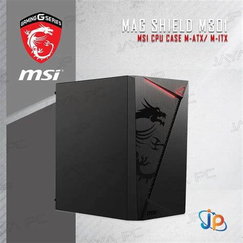 Promo Msi Gaming Cpu Case Mag Shield M301 Case M Atx M Itx Diskon 29