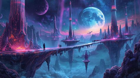 Free Cosmic Fantasy Realm Image Fantasy Surreal Landscape