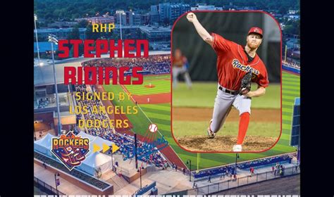 Rockers Ridings Signs With Dodgers Atlantic League Pro Baseball