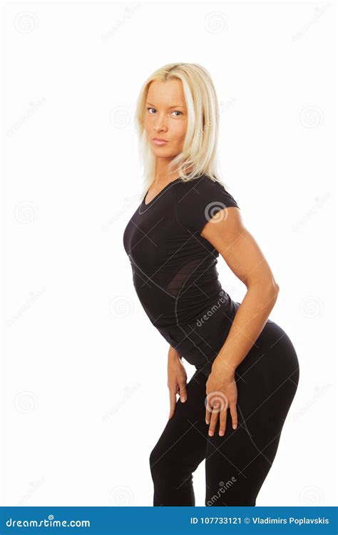 Attractive Blond Woman With Great Body Stock Image Image Of Blonde