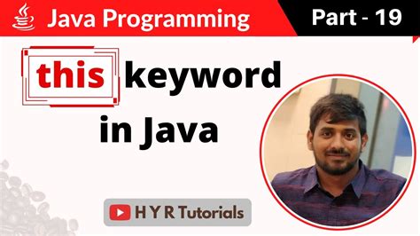 p19 this keyword in java core java youtube