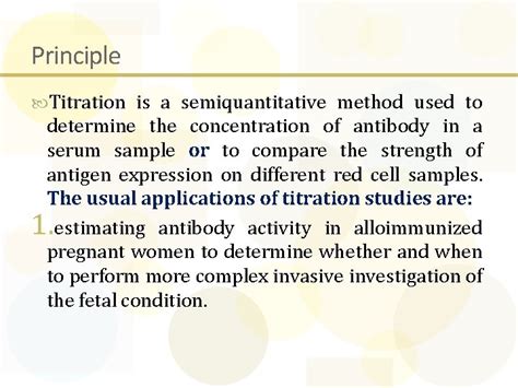 Antibody Titration Mr Mohammed A Jaber Principle Titration