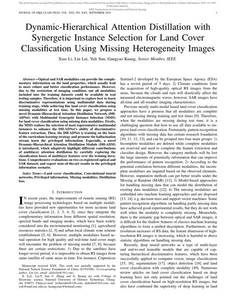 PDF Dynamic Hierarchical Attention Distillation With Synergetic Instance Selection For Land