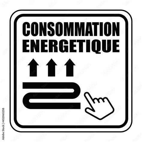 Stockvector Logo Consommation énergétique Adobe Stock