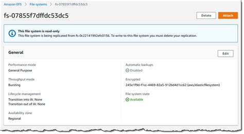 Amazon Elastic File Systemefs 자동 복제 기능 신규 출시 지락문화예술공작단