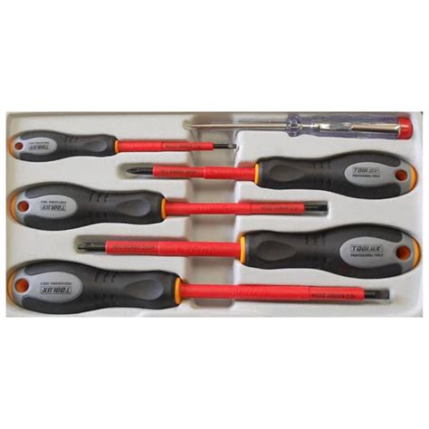 Vde Safety Insulated Screwdriver Set 6 Pcs Besttoolsusa