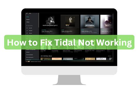 How To Fix Tidal Not Working 2024 Latest Guide