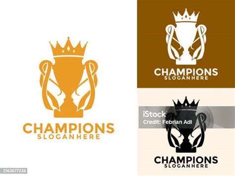 트로피 크라운 로고 아이콘 디자인 템플릿 평면 벡터 일러스트 레이 션 수상 수상자 로고 디자인 템플릿 Championship에 대한 스톡 벡터 아트 및 기타 이미지 Istock