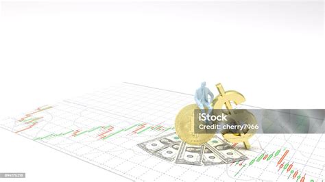 돈과 골드 Bitcoin 수익 투자 주식 시장 촛대 그래프 3d 그림 돈 차트 지표 복사 공간 최소한의 개념 가격에 대한 스톡 사진 및 기타 이미지 Istock
