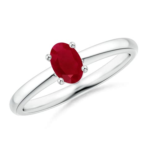 Customizable Angara Natural Classic Solitaire Oval 060ct Ruby Promise