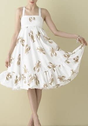 Jcrew Lobster Print Sundress Dress Fashion Style