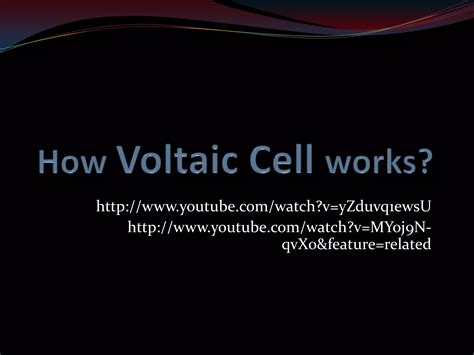 Simple Voltaic Cell And Chemical Cells Pptx