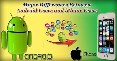 Major Differences Between Android Users And Iphone Users Rwebdevelopment