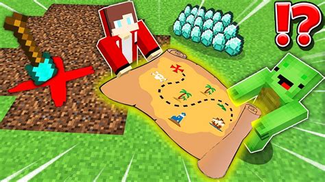 Jj And Mikey Found Treasure Map Challenge In Minecraft Maizen